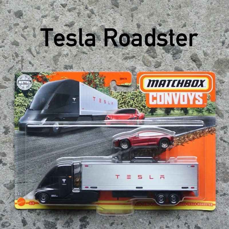 Promo Matchbox Convoy MBX Cabover Truck Box Trailer Tesla Mustang Hot ...