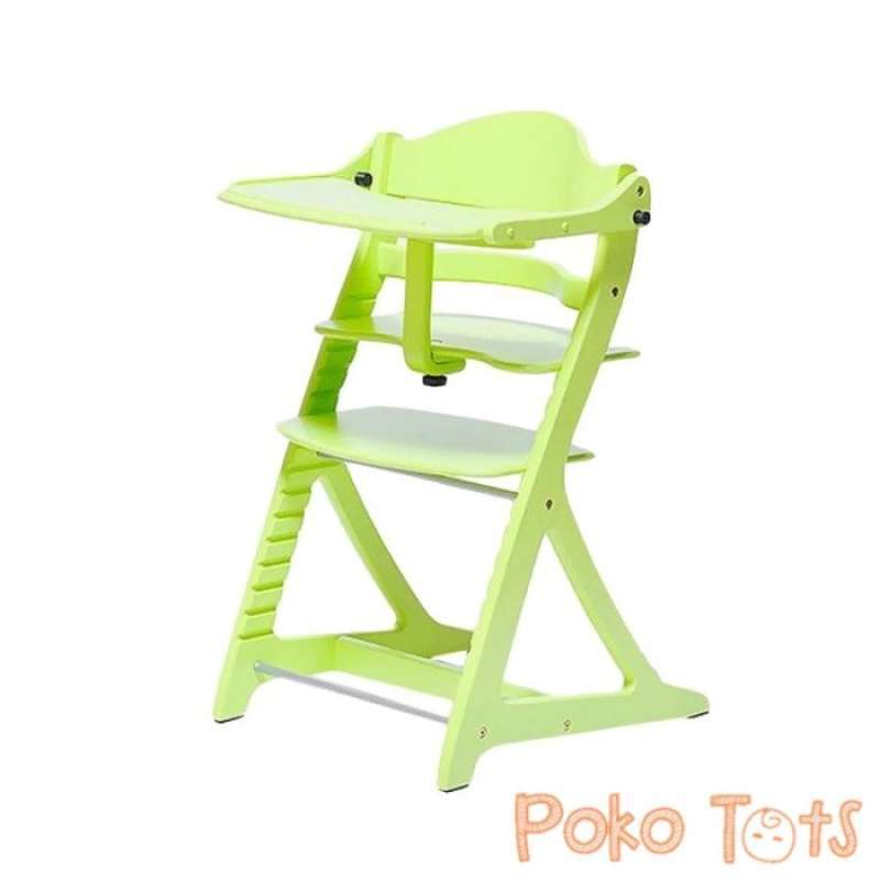 Promo Free Ongkir Yamatoya Sukusuku Plus Table Kursi Makan Anak Kayu Baby High Chair - Green ...