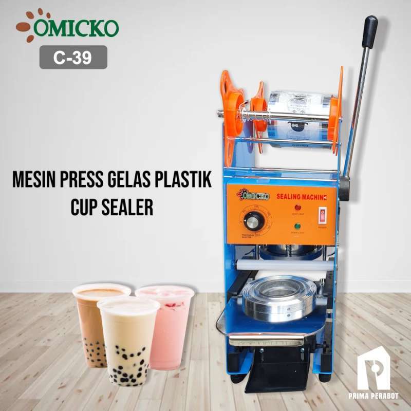 Jual Mesin Cup Sealer Mesin Press Gelas Plastik Jumbo 22 Oz Omicko C-39 ...