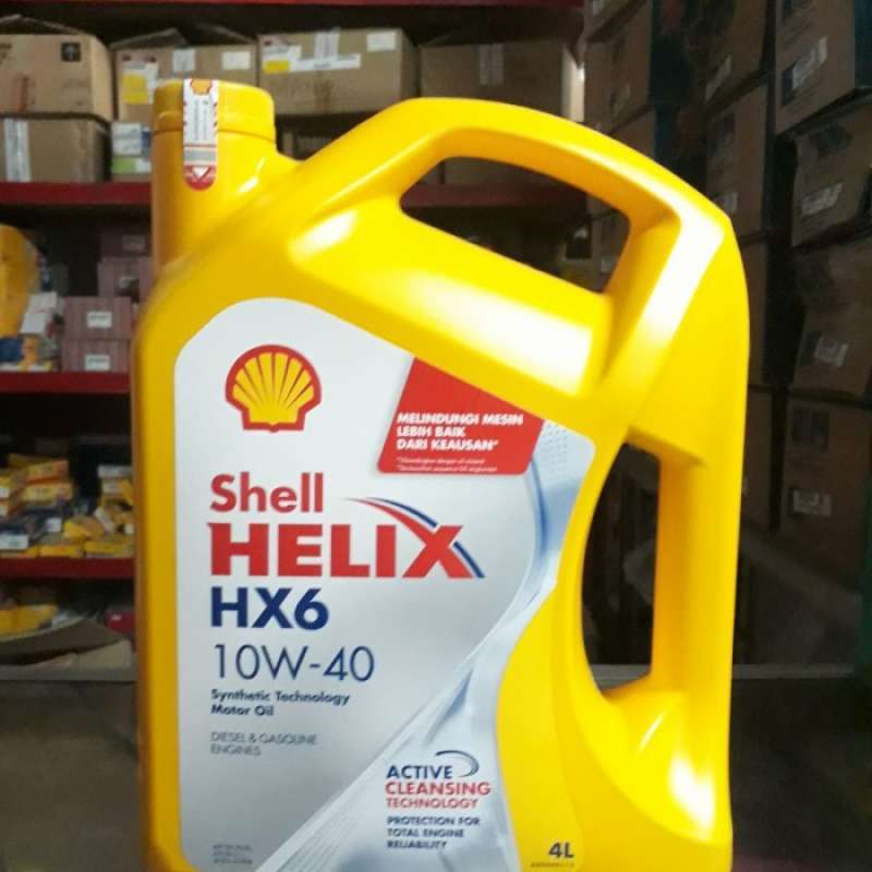 Promo Shell Helix Hx6 4L 10W40 Diskon 23% di Seller Mandala Otoshop ...