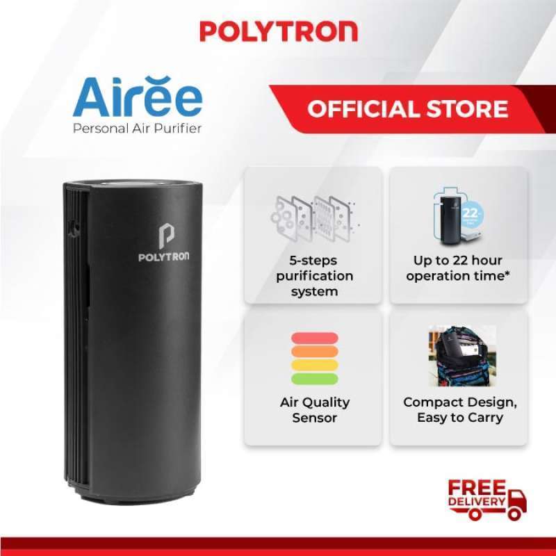Promo POLYTRON PCP-01 Airee Air Purifier Portable HEPA13 Filter Diskon ...