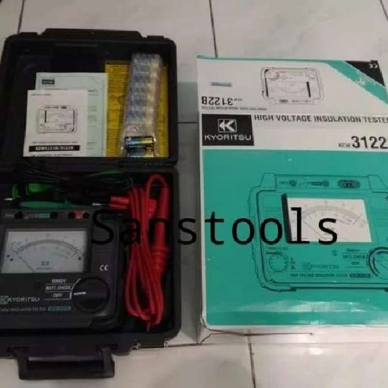 Jual Kyoritsu 3122B Analog High voltage insulation tester megger 5000V ...