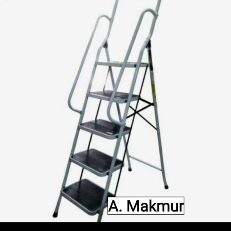Promo tangga besi 5step 5 step tangga lipat ladder holder tangga rumah ...