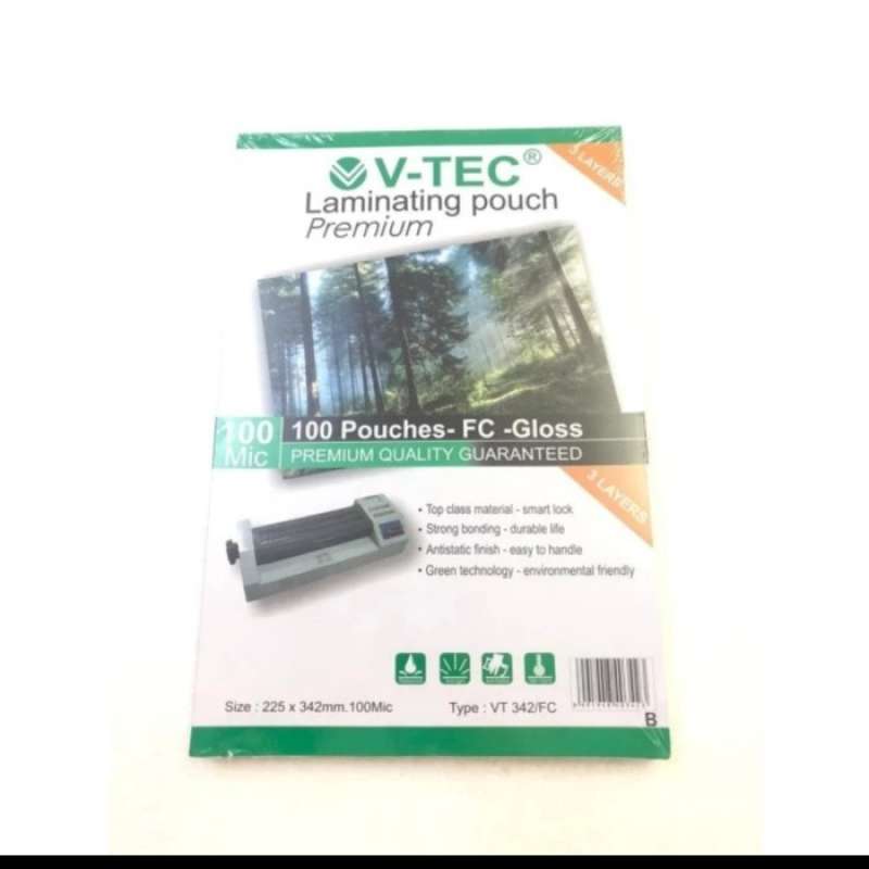 Promo V-Tec plastik laminating film ukuran folio Diskon 23% di Seller ...