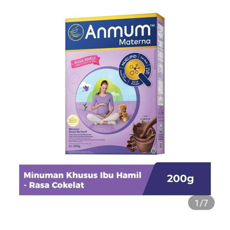 Jual Anmum Materna Susu Ibu Hamil Cokelat 200 G Di Seller Azka_stock ...
