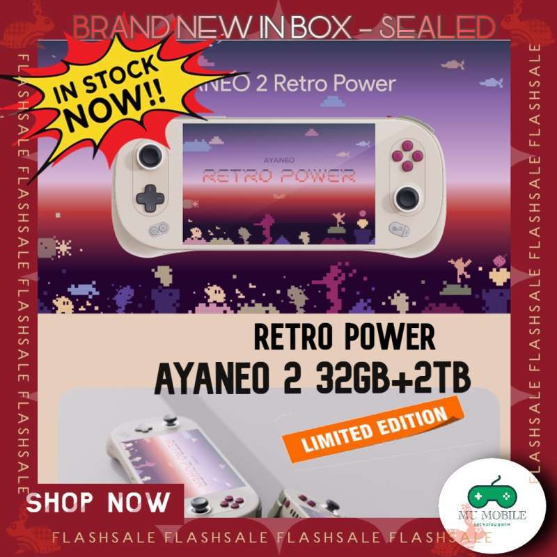 Promo AYANEO 2 HANDHELD PC GAME 32GB+2TB (RETRO POWER) Diskon 5% di ...