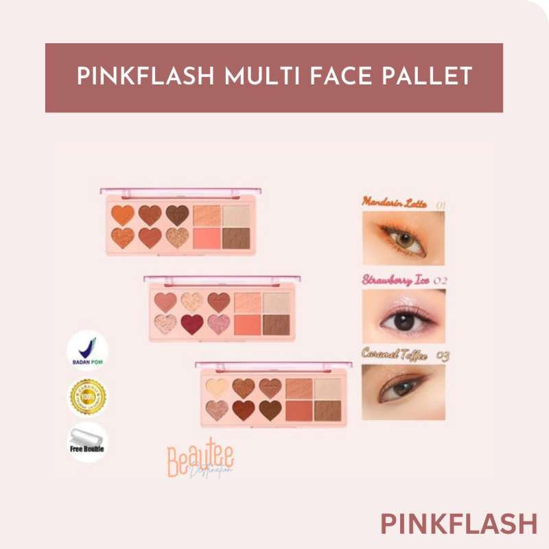Jual PINKFLASH MULTI FACE PALLET di Seller Beautee Destination - Medang, Kab. Tangerang | Blibli