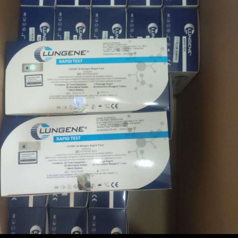 Promo Lungene Biru AKL antigen swab rapid test Diskon 20% di Seller ...