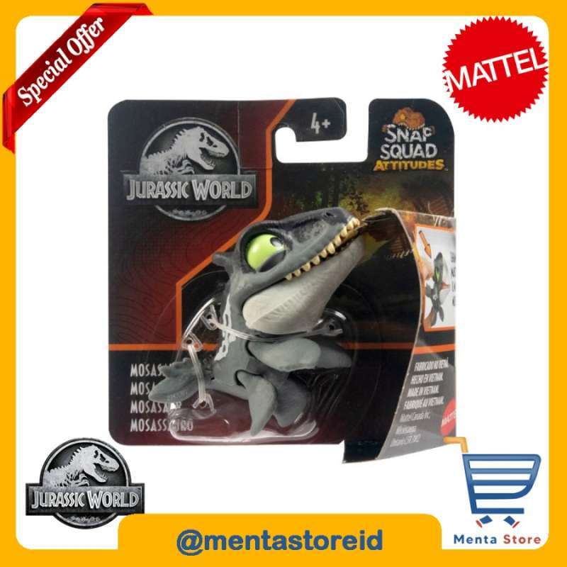 Jual Jurassic World Snap Squad Attitudes Mosasaurus - Mainan Action ...