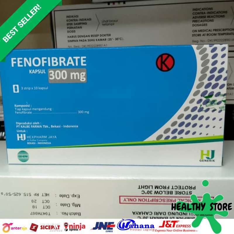 Jual HJC Fenofibrate 300MG Obat Resep Dokter [Strip= 10 Tablet] di ...