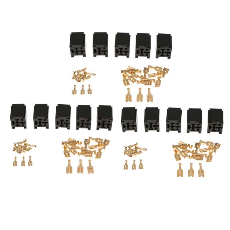 Promo Relay Connector 4 Pin Relays 6.3/9.5mm Flat Pin Connectors 15 ...