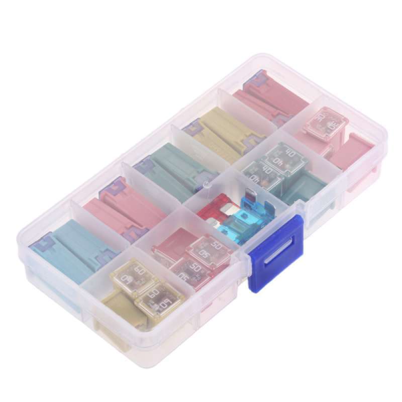Promo 27 Packs 5-Sizes Mini Blade Fuse Set 20A 30A 40A 50A 60A APM ATM ...