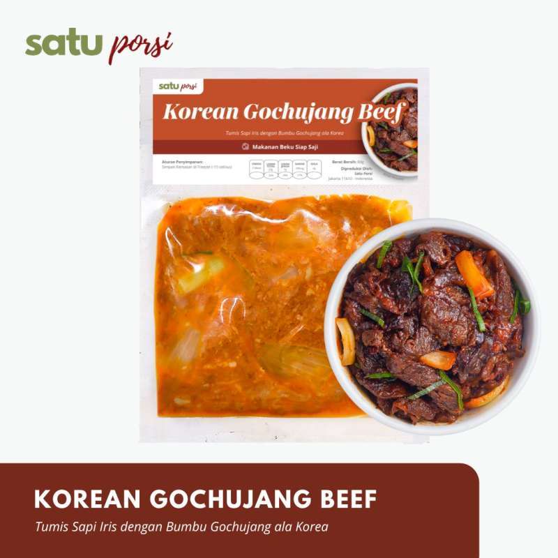 Jual Frozen Food Satu Porsi Korean Gochujang Beef di Seller Satu Porsi ...
