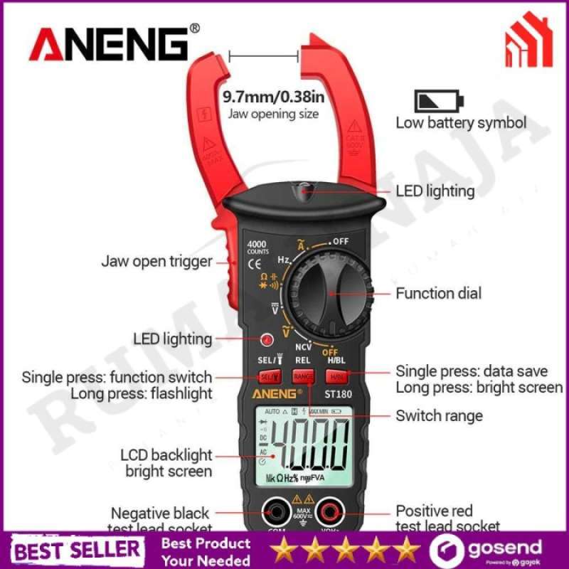 Jual Tang Ampere Multitester Digital Multimeter Meter Watt Ac Dc ...