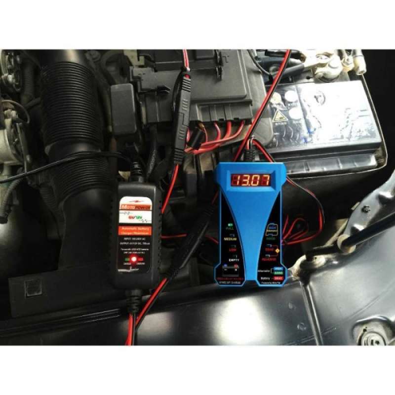 Jual Voltmeter Analyzer Volt Tester Uji Baterai Alat Ukur Daya 12v Lcd ...