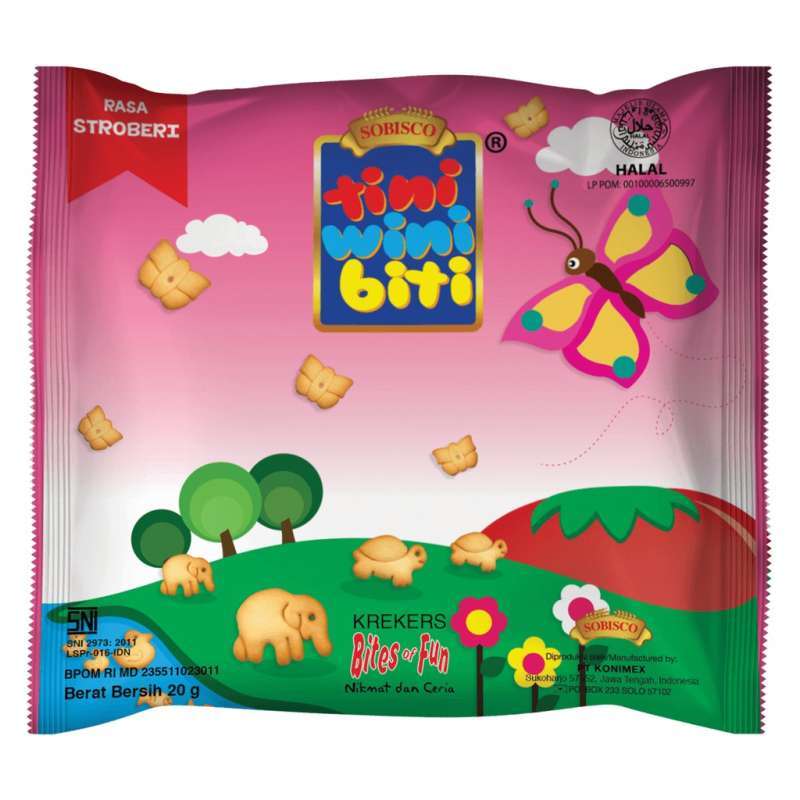 Jual Tini Wini Biti Snack Biskuit 20gr - Strawberry di Seller Sumarno ...