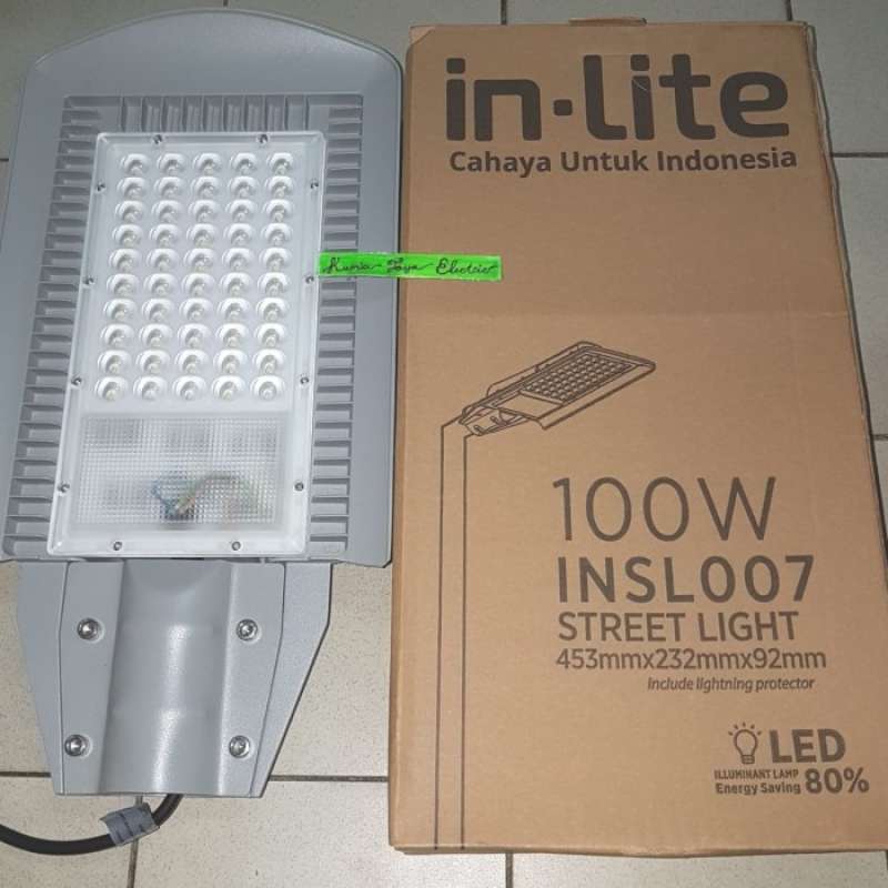 Jual Lampu Led Pju Street Light Jalan Inlite Ip65 100w Insl007 Putih