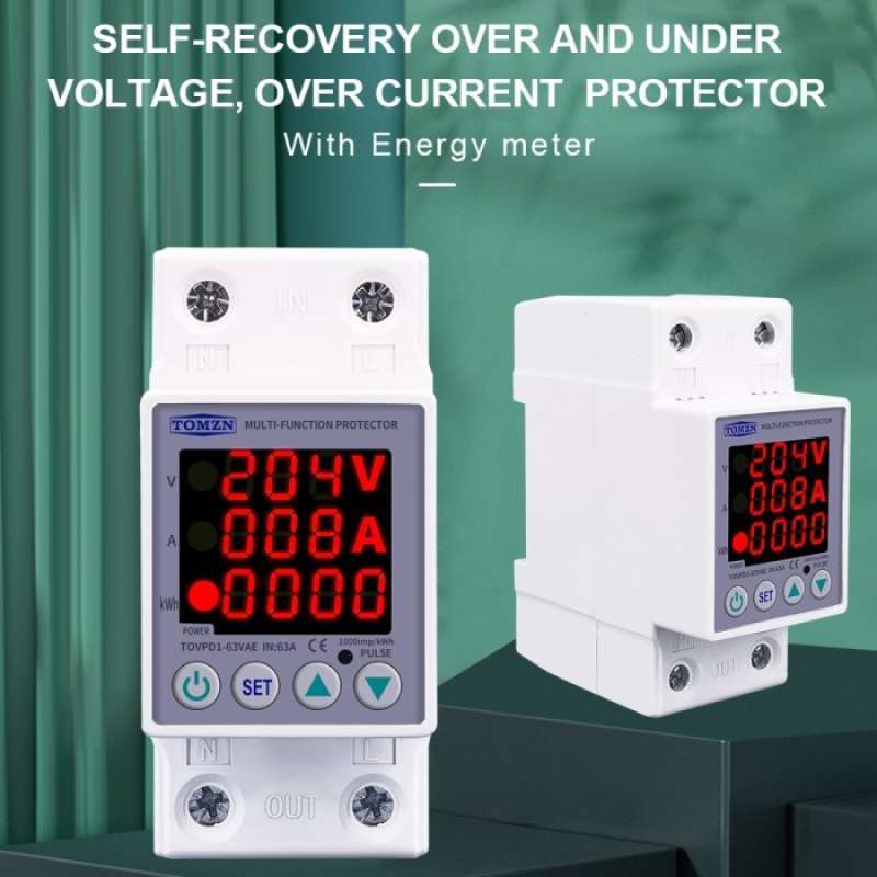 Promo Adjustable Under/over Voltage Over Current Protector With Energy ...