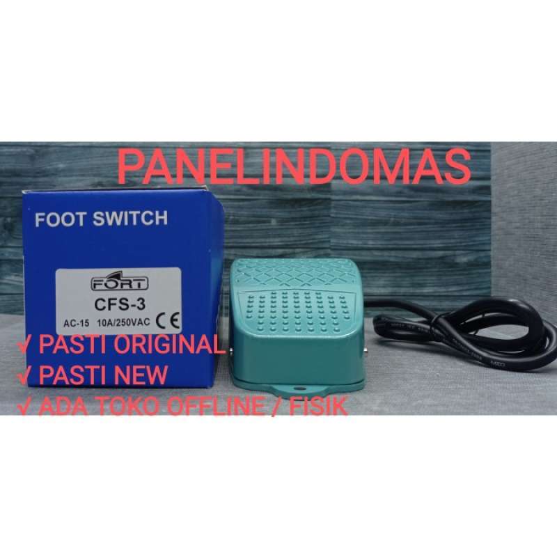 Promo Foot Switch Tipe Fort Fs Cfs-3 Besi Pedal Saklar Injak Kaki Mesin ...