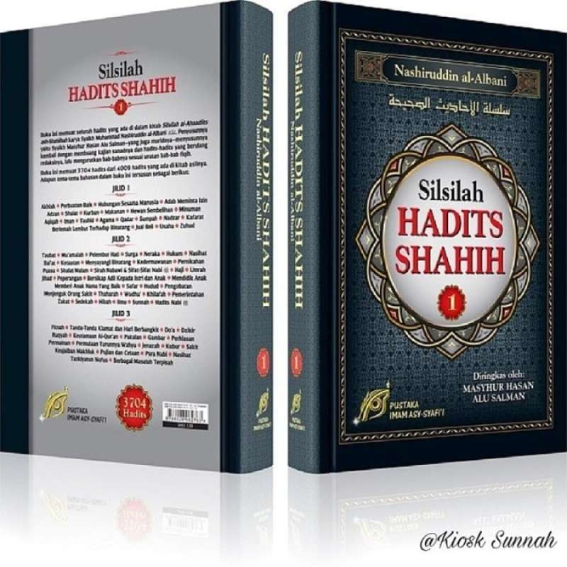 Jual Silsilah Hadits Shahih 1 Set 3 Jilid. Pustaka Imam Syafii. Syaikh ...