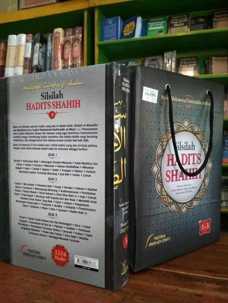 Jual Silsilah Hadits Shahih 1 Set 3 Jilid. Pustaka Imam Syafii. Syaikh ...