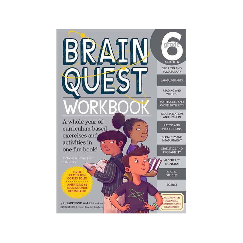 Jual Brain Quest Workbook Grade 6 Ages 11-12 Buku Edukasi Anak di ...