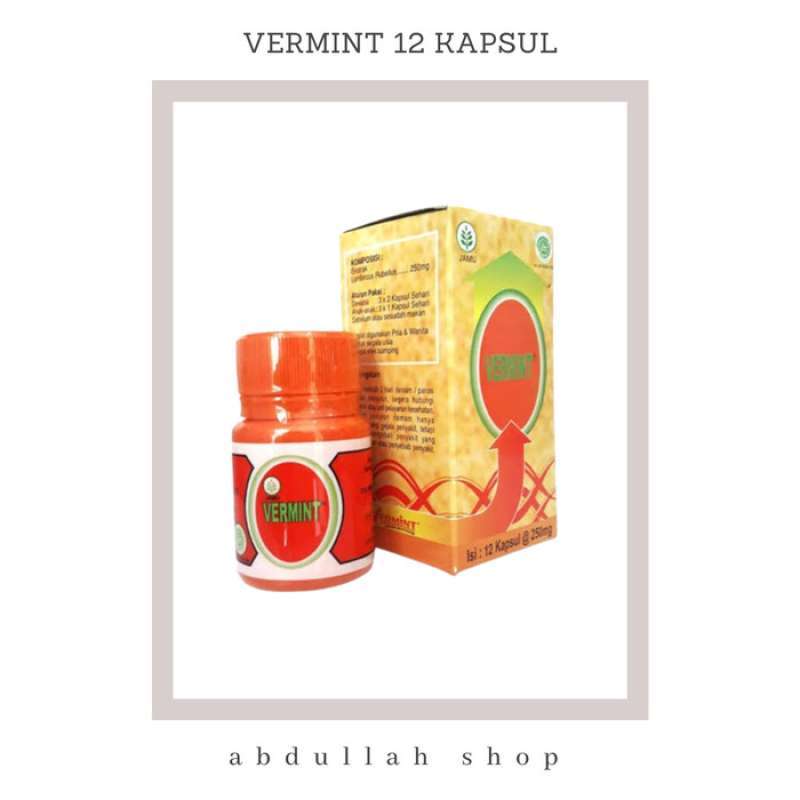 Jual Vermint | Vermin | Obat Penyakit Tifus / Tipes / Typus 12 Kaps ...