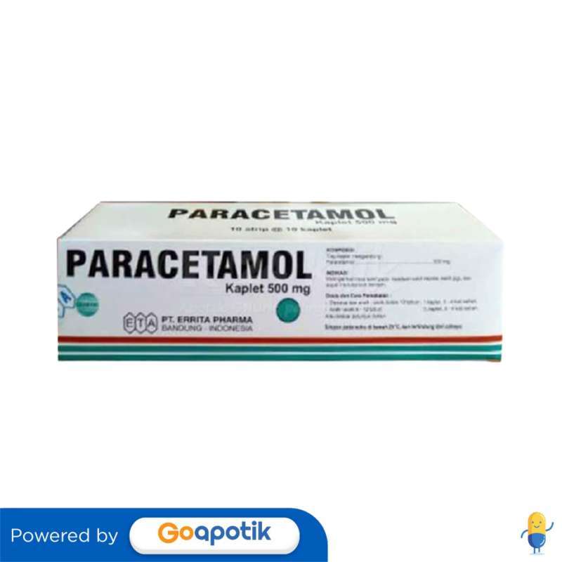Jual PARACETAMOL ERRITA 500 MG BOX 100 KAPLET di Seller Apotek Poris ...