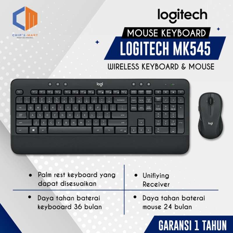 Jual Logitech Mouse Keyboard MK545 100% Original di Seller Chipsmartshop - Kota Jakarta Utara ...