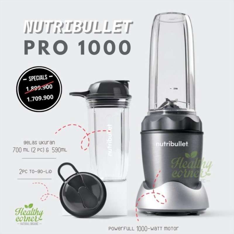 Promo Nutribullet Pro 1000 W 8-Pc Nutrition Extractor Blender Dark Gray ...