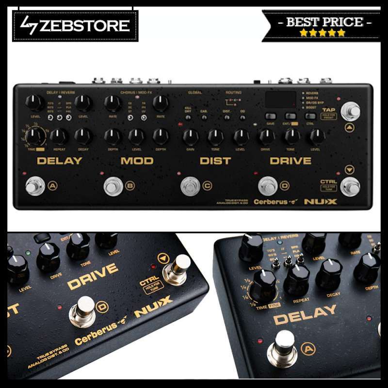 Jual Multi Effect Pedal Stompbox Nux Cerberus Modulation Loader Di ...
