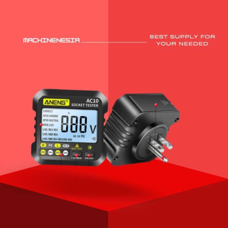 Promo Socket Tester Ac10 / Voltage Tester / Alat Pengukur Tegangan ...