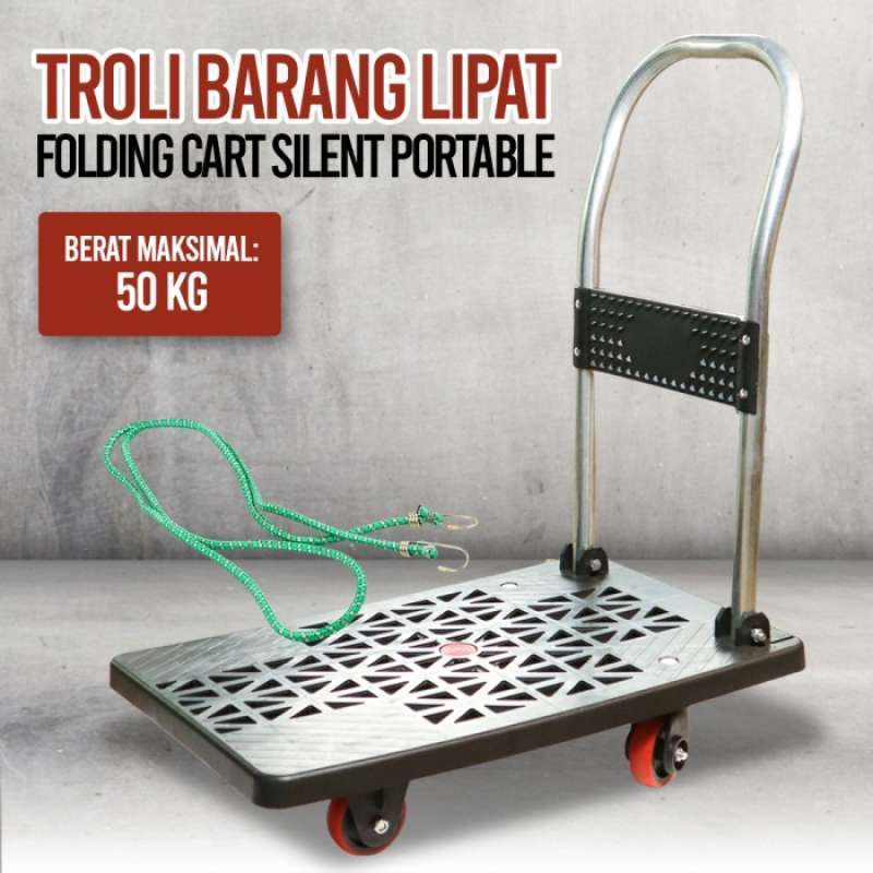 Promo Trolley Barang Folding Bisa Maximal Muatan 50kg Diskon 23% Di ...