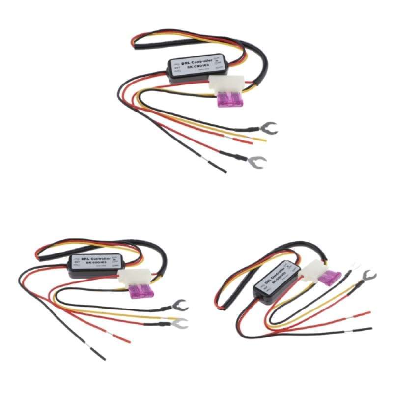 Promo 3 Pieces Car LED Daytime Running Light Dimmer 12-18V Auto DRL Controller - - Diskon 23% di ...