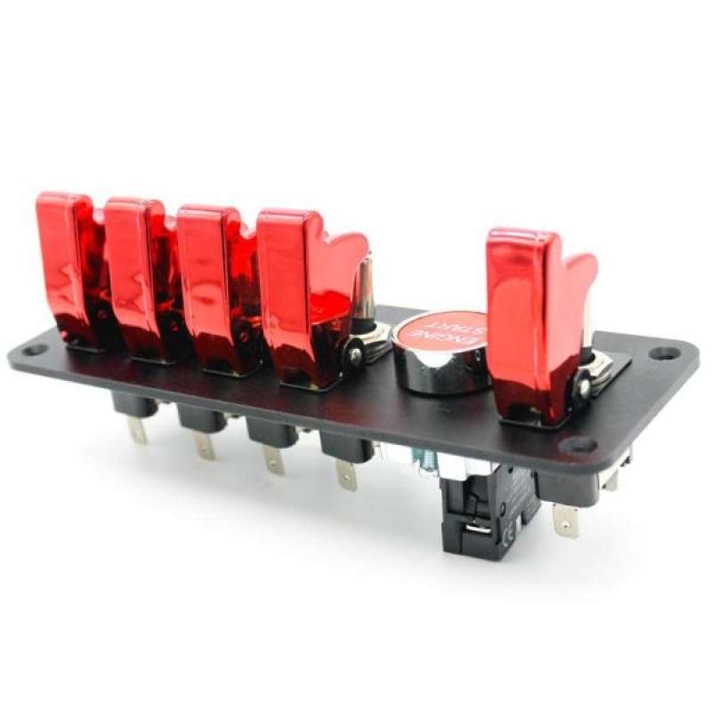 Promo 12V Racing Car Flip-up Ignition Switch Engine Start Push Button ...
