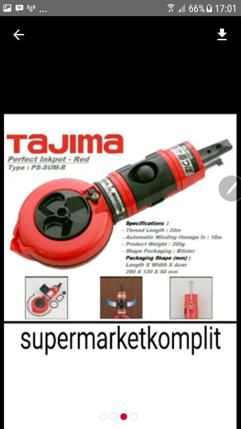 Promo Tajima Ps-sum-r 10 M Chalkline Sipatan Sipat Alat Ukur Garis ...