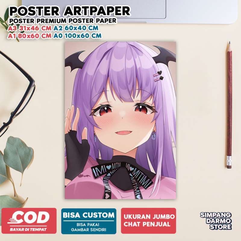 Promo Poster Mythia Batford Hiasan Dinding Tema Anime Vtuber Virtual ...