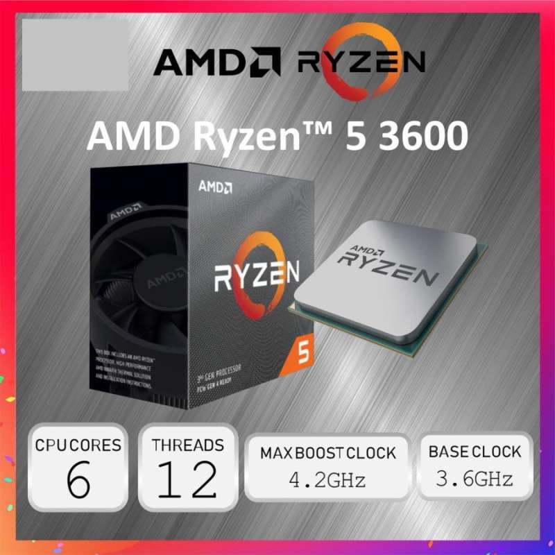 Jual Processor AMD Ryzen 5 3600 3.6GHz AM4 BOX Garansi Resmi 3thn di ...