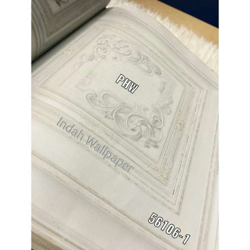 Promo Wallpaper Dinding Korea Murah Motif Partisi Kotak Putih 3D Shp ...