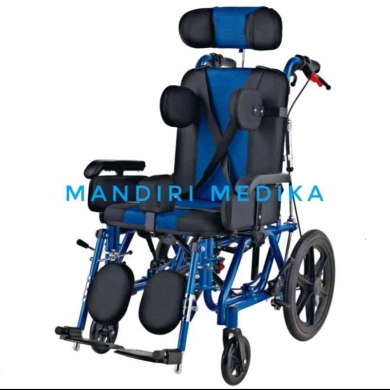 Jual Kursi Roda Aluminium Cerebral Palsy Reclining Kebutuhan Khusus ...