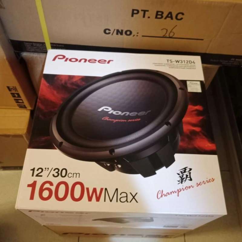 Harga Subwoofer Pioneer Champion Series Ts W312 D4 💯 Terbaru ...