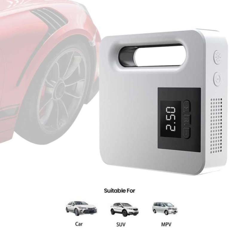 Jual Pompa Ban Mobil Elektrik Digital Portable Kompresor Angin Mini 150 ...