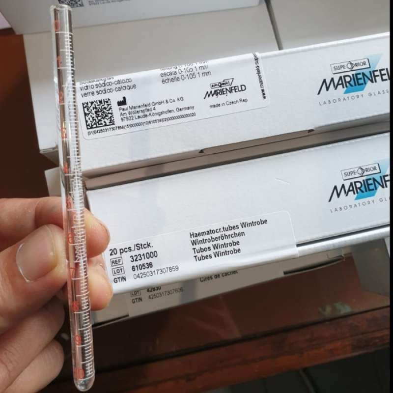 Promo Tabung Wintrobe Superior Marienfeld Hematocrite Tube Germany ...
