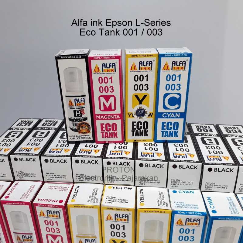 Jual Tinta Printer Alfa Ink Original Epson L-series Eco Tank 001 003 ...