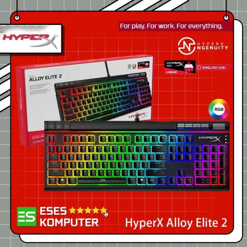 Jual Keyboard Hyperx Alloy Elite 2 Rgb | Pudding Keycaps | Keyboard ...