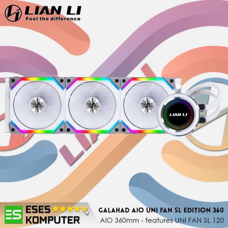 Jual LIAN LI Galahad AIO UNI FAN SL Edition 360 WHITE | AIO 360MM ARGB ...