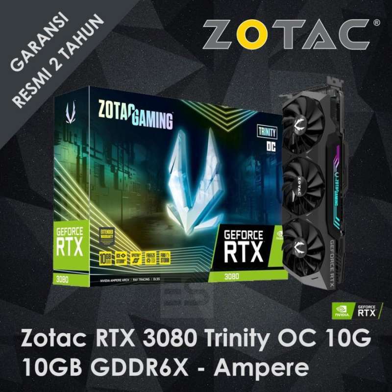 Jual ZOTAC GeForce RTX 3080 Trinity OC 10G - 10GB GDDR6X - Ampere di Seller ESES Komputer ...