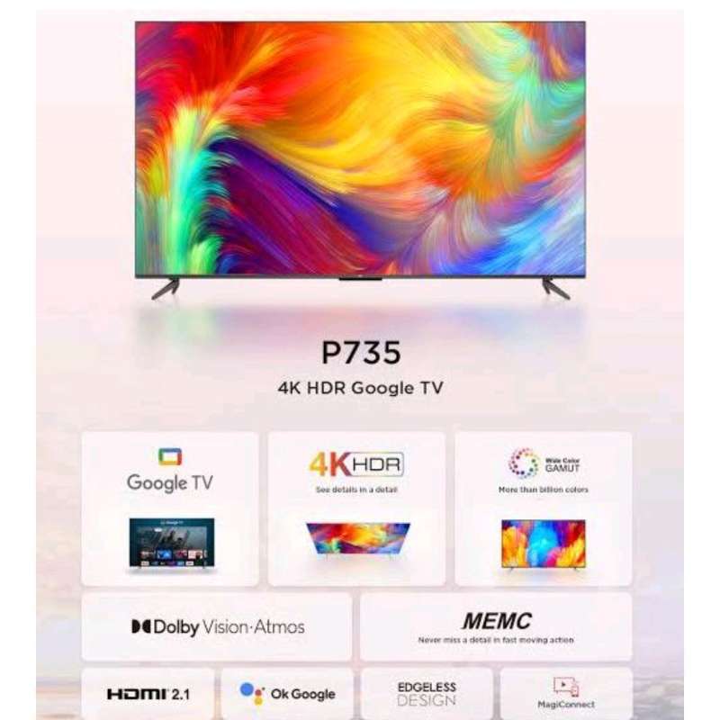 Jual Tcl 50p735 Google Tv 50in 4k-uhd Di Seller Sinar Berlian ...