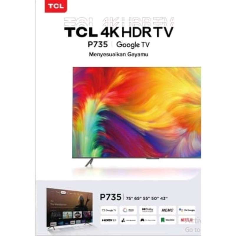 Jual Tcl 50p735 Google Tv 50in 4k-uhd Di Seller Sinar Berlian ...