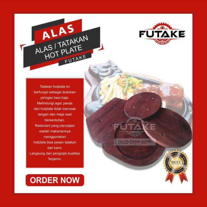 Promo ALAS HOT PLATE KAYU SUPER MURAH - Hitam Diskon 50% di Seller IKM ...